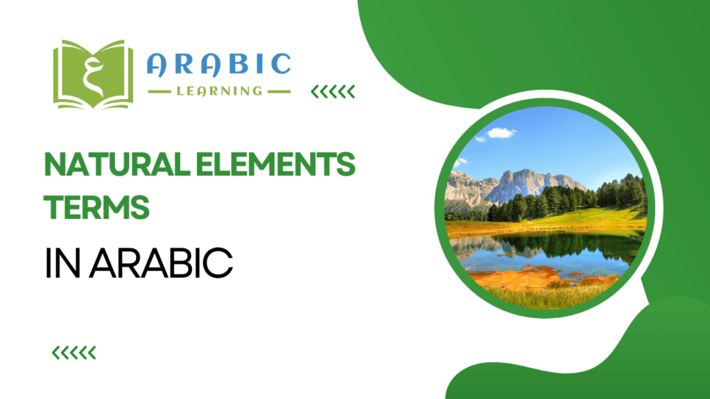 Learning terms Natural Elements for Kids